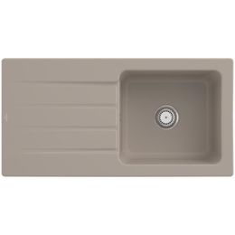 Villeroy & Boch Villeroy und Boch Architectura Sp&uuml;le 336001AM mit Ablaufgarnitur und Handbet&auml;tigung, Almond