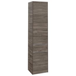 Villeroy & Boch Villeroy und Boch Subway 3.0 Hochschrank C59000RK 40x171x36,2cm, Schanier links/Griff Aluminium gl&auml;nzend, stone oak