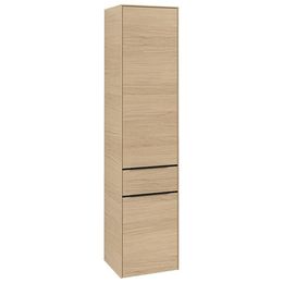 Villeroy & Boch Villeroy und Boch Subway 3.0 Hochschrank C59001VJ 40x171x36,2cm, Schanier links/Griff Volcano black, nordic oak