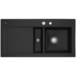 Villeroy & Boch Villeroy & Boch Subway 60 Einbausp&uuml;le 671202J0 rechts, mit Ablaufgarnitur und Exzenterbet&auml;tigung, 1000 x 510 mm, Chromit