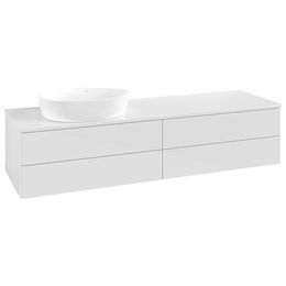 Villeroy & Boch Villeroy und Boch Antao Waschtisch-Unterschrank K26010GF 160x36x50cm, Waschbeckenplattenfarbe Lack, glossy white lacquer