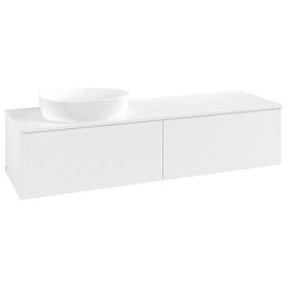 Villeroy & Boch Villeroy & Boch Antao Waschtischunterschrank 1600x360x500mm L37110MT mit Beleuchtung mit Struktur FK/AP: MT/0
