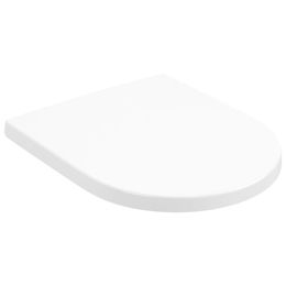 Villeroy & Boch Villeroy und Boch Subway 3.0 WC-Sitz 8M4261RW Schaniere aus Edelstahl, ohne QuickRelease und Softclosing, stone white Ceramic plus
