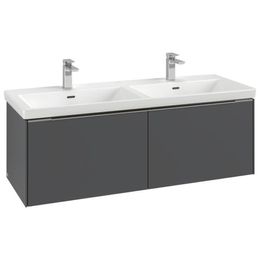 Villeroy & Boch Villeroy und Boch Subway 3.0 Waschtisch-Unterschrank C56702VR 127,2x42,9x47,8cm, ohne LED/Griff monochrom, graphite