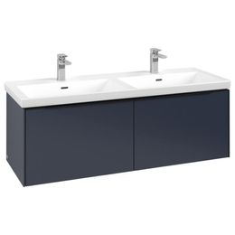 Villeroy & Boch Villeroy und Boch Subway 3.0 Waschtisch-Unterschrank C56701VQ 127,2x42,9x47,8cm, ohne LED/Griff Volcano black, marine blue