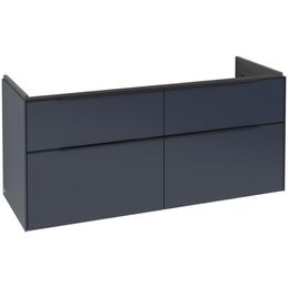 Villeroy & Boch Villeroy und Boch Subway 3.0 Waschtisch-Unterschrank C60201VQ 127,2x57,6x47,8cm, ohne LED/Griff Volcano black, marine blue