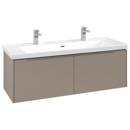 Villeroy & Boch Villeroy und Boch Subway 3.0 Waschtisch-Unterschrank C60100VM 127,2x42,9x47,8cm, ohne LED/Griff Aluminium gl&auml;nzend, taupe