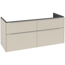 Villeroy & Boch Villeroy und Boch Subway 3.0 Waschtisch-Unterschrank C56800VN 127,2x56,6x47,8cm, ohne LED/Griff Aluminium gl&auml;nzend, cashmere grey
