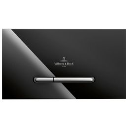 Villeroy & Boch Villeroy & Boch ViConnect WC-Bet&auml;tigungsplatte 922160RB Glossy Black, Sicherheitsglas
