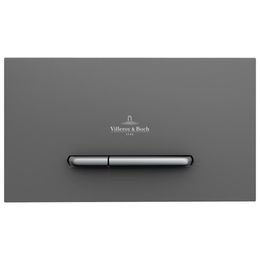 Villeroy & Boch Villeroy & Boch ViConnect WC-Bet&auml;tigungsplatte 922169D8 anthracite matt, Kunststoff, Tasten chrom matt