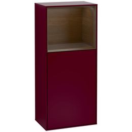 Villeroy & Boch Villeroy und Boch Finion Seitenschrank G500GNHB 41,8x93,6cm, links, Emotion, Regal oben Walnut veneer, Peony Matt