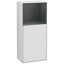 Villeroy & Boch Villeroy und Boch Finion Seitenschrank G500HGMT 41,8x93,6cm, links, Emotion, Regal oben Midnight Blue Matt, White matt lacquer