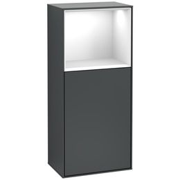 Villeroy & Boch Villeroy und Boch Finion Seitenschrank G500GFHG 41,8x93,6cm, links, Emotion, Regal oben Glossy White, Midnight Blue Matt Lacquer