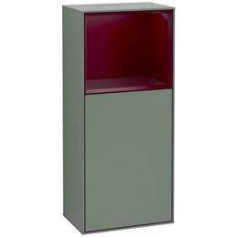 Villeroy & Boch Villeroy und Boch Finion Seitenschrank G500HBGM 41,8x93,6cm, links, Emotion, Regal oben Peony Matt, Olive Matt Lacquer