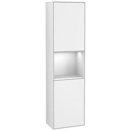 Villeroy & Boch Villeroy und Boch Finion Hochschrank G460MTGF 41,8x151,6cm, links, Emotion, Regal White matt lacquer, Glossy white lacquer
