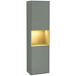 Villeroy & Boch Villeroy und Boch Finion Hochschrank G460HFGM 41,8x151,6cm, links, Emotion, Regal Gold Matt Lacquer, Olive Matt Lacquer