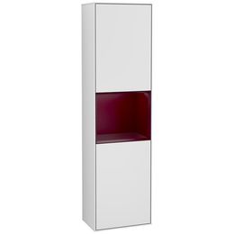 Villeroy & Boch Villeroy und Boch Finion Hochschrank F460HBMT 41,8x151,6x27cm, links, Regal Peony Matt Lacquer, White matt lacquer