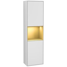 Villeroy & Boch Villeroy und Boch Finion Hochschrank F460HFMT 41,8x151,6x27cm, links, Regal Gold Matt Lacquer, White matt lacquer