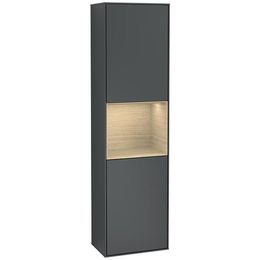 Villeroy & Boch Villeroy und Boch Finion Hochschrank F460PCHG 41,8x151,6x27cm, links, Regal Oak Venerr, Midnight Blue Matt Lacquer