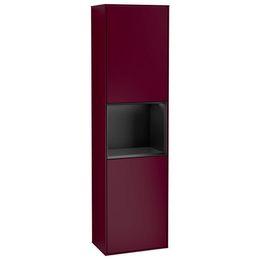 Villeroy & Boch Villeroy und Boch Finion Hochschrank F470PDHB 41,8x151,6x27cm, rechts, Regal Black matt lacquer, Peony Matt