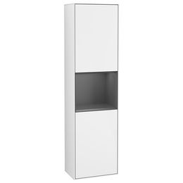 Villeroy & Boch Villeroy und Boch Finion Hochschrank F470GKGF 41,8x151,6x27cm, rechts, Regal Anthracite Matt Lacquer, Glossy white lacquer