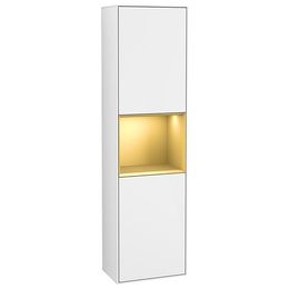 Villeroy & Boch Villeroy und Boch Finion Hochschrank F470HFGF 41,8x151,6x27cm, rechts, Regal Gold Matt Lacquer, Glossy white lacquer