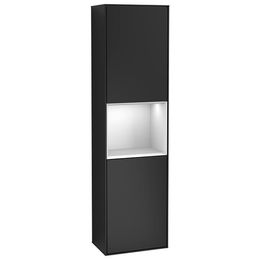 Villeroy & Boch Villeroy und Boch Finion Hochschrank F470MTPD 41,8x151,6x27cm, rechts, Regal White matt lacquer, Black matt lacquer