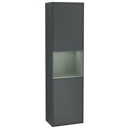 Villeroy & Boch Villeroy und Boch Finion Hochschrank F470GMHG 41,8x151,6x27cm, rechts, Regal Olive Matt Lacquer, Midnight Blue Matt Lacquer