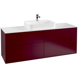 Villeroy & Boch Villeroy und Boch Finion Waschtischunterschrank F44100HB 160x60,3cm, Abdeckplatte white matt, Peony Matt