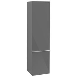 Villeroy & Boch Villeroy und Boch Venticello Hochschrank A95111FP 40,4 x 154,6 x 37,2 cm, rechts, Griff Chrom, Glossy Grey