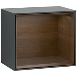 Villeroy & Boch Villeroy und Boch Finion Regalmodul G580GNHG 41,8x35,6x27cm, Emotion, Regal Walnut Veneer, Midnight Blue Matt Lacquer