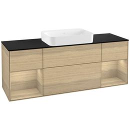 Villeroy & Boch Villeroy und Boch Finion Waschtischunterschrank G742PCPC 160x60,3x50,1cm, Regale Oak Veneer, Oak Veneer