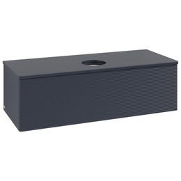 Villeroy & Boch Villeroy und Boch Antao Waschtisch-Unterschrank K32110HG 120x36x50cm, Waschbeckenplattenfarbe Lack, midnight blue matt lacquer