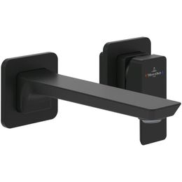 Villeroy & Boch Villeroy und Boch Subway 3.0 Zweiloch-Einhebelwaschtischmischer TVW112007000K5 fester Auslauf, ohne Ablaufgarnitur, Wandmontage, matt black