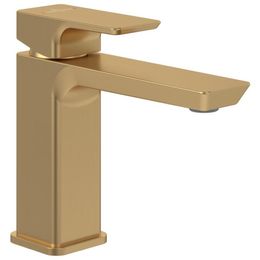 Villeroy & Boch Villeroy und Boch Subway 3.0 Einhebel-Waschtischarmatur TVW11200300076 ohne Ablaufgarnitur, brushed gold