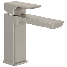 Villeroy & Boch Villeroy und Boch Subway 3.0 Einhebel-Waschtischarmatur TVW11200200064 mit Zugstangen-Ablaufgarnitur, brushed nickel black