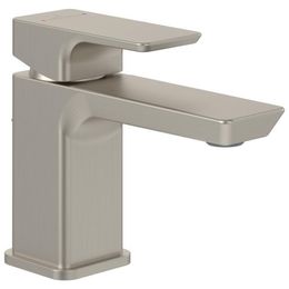 Villeroy & Boch Villeroy und Boch Subway 3.0 Einhebel-Waschtischarmatur TVW11200100064 mit Zugstangen-Ablaufgarnitur, brushed nickel black