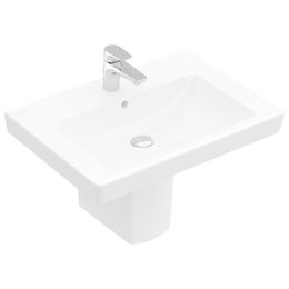 Villeroy & Boch Villeroy & Boch Waschtisch Subway 2.0 711365R1 65 x 47 cm, weiss Ceramicplus, mit Hahnloch