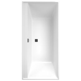 Villeroy & Boch Villeroy und Boch Collaro Rechteck-Badewanne UBA199COR2NV-01 190x90cm, Einbauausf&uuml;hrung Black Matt, Wannenfarbe wei&szlig; alpin