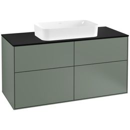 Villeroy & Boch Villeroy und Boch Finion Waschtischunterschrank G26200GM 120x60,3cm, Emotion, Abdeckplatte black matt, Olive Matt Lacquer