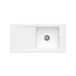 Villeroy & Boch Villeroy und Boch Timeline 60 Flat Fl&auml;chenb&uuml;ndige Sp&uuml;le 67902FKG mit Ablaufgarnitur und Exzenterbet&auml;tigung, Snow White