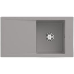 Villeroy & Boch Villeroy und Boch Timeline 50 Flat Fl&auml;chenb&uuml;ndige Sp&uuml;le 33071FKD mit Ablaufgarnitur und Handbet&auml;tigung, Fossil
