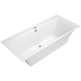 Villeroy & Boch Villeroy & Boch Squaro Edge 12 Rechteck-Badewanne Einbau UBQ170SQE2DV-01, 170 x 75 cm, Wei&szlig; Alpin