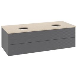 Villeroy & Boch Villeroy & Boch Antao Waschtischunterschrank 1200x360x500mm L24113GK mit Beleuchtung mit Struktur FK/AP: GK/3