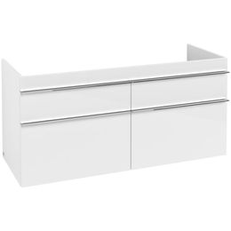 Villeroy & Boch Villeroy & Boch Venticello Unterschrank A93001DH XXL, 125,3x59x50,2cm, Griff Chrom, Glossy White