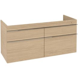 Villeroy & Boch Villeroy und Boch Venticello Waschtisch-Unterschrank A93001VJ 125,3 x 59 x 50,2 cm, Griff Chrom, nordic oak