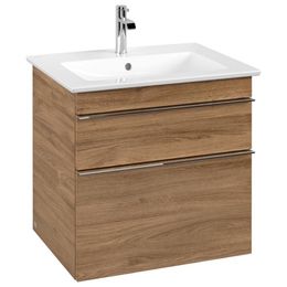 Villeroy & Boch Villeroy und Boch Venticello Waschtisch-Unterschrank A92401RH 60,3x59x50,2cm, Griff Chrom, Kansas Oak