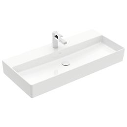 Villeroy & Boch Villeroy & Boch Memento 2.0 Waschtisch 4A221H01 100 x 47 cm, wei&szlig; alpin, mit Hahnloch, ohne &Uuml;berlauf