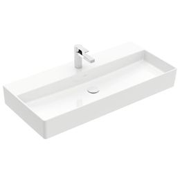 Villeroy & Boch Villeroy & Boch Memento 2.0 Waschtisch 4A22A2R1 100 x 47 cm, wei&szlig; alpin C-plus, mit Hahnloch, ohne &Uuml;berlauf