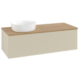 Villeroy & Boch Villeroy und Boch Antao Waschtisch-Unterschrank K33111HJ 120x36x50cm, Waschbeckenplattenfarbe honey oak, silk grey matt lacquer